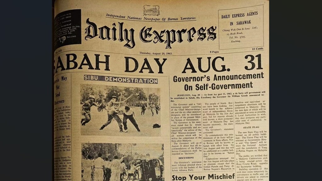 Did Sabah achieve independence on August 31, 1963? | Scoop