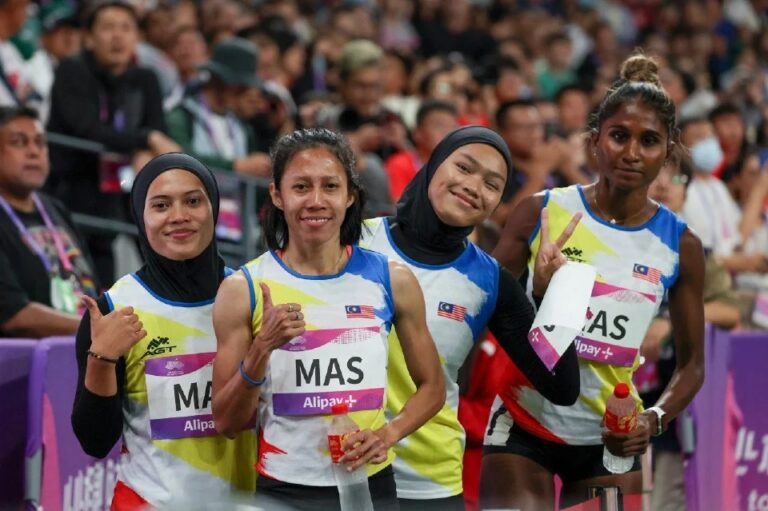 Sukan Asia: Kuartet 4x100 Malaysia raih gangsa, penyertaan Bahrain dibatalkan | Scoop