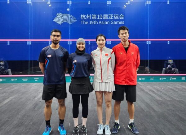 Asiad: winning start for Syafiq-Aifa in squash mixed doubles | Scoop
