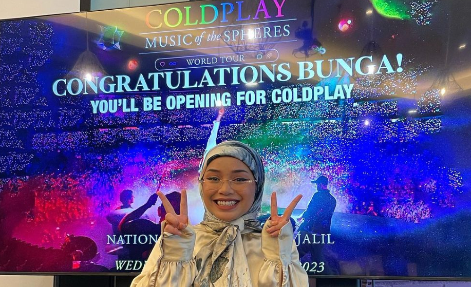 Bunga Isme akan buat persembahan selama 20 minit pada konsert Coldplay ...