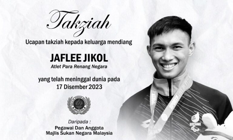 Para swimmer Jaflee Jikol's passing a tremendous loss for the nation ...