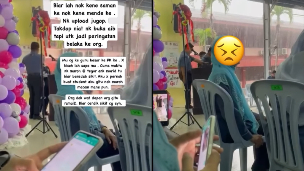 Guru besar lempang, sepak murid depan orang ramai dikecam netizen | Scoop