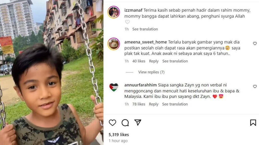 ‘Terima kasih sebab pernah hadir dalam rahim mommy’, luahan ibu Zayn ...