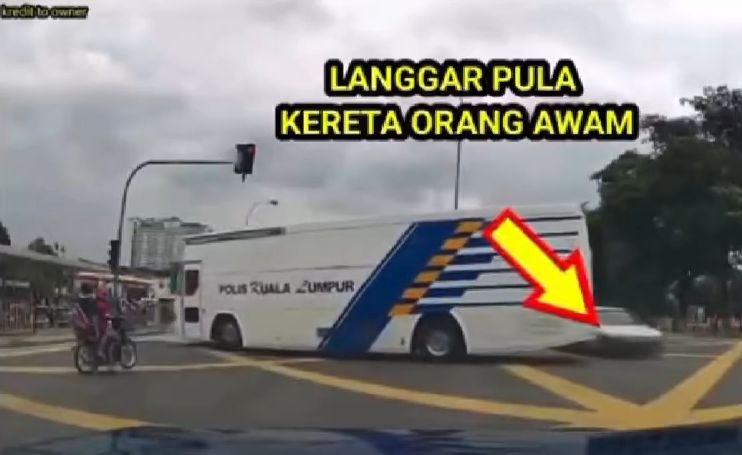 Polis siasat bas PDRM buat pusingan U di kawasan tidak dibenarkan | Scoop