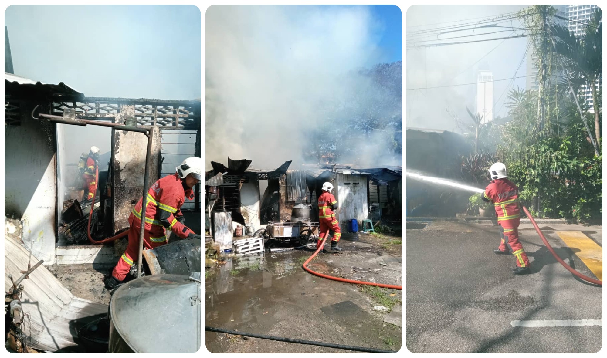 Fire consumes six homes in Kampung Baru, no casualties reported | Scoop