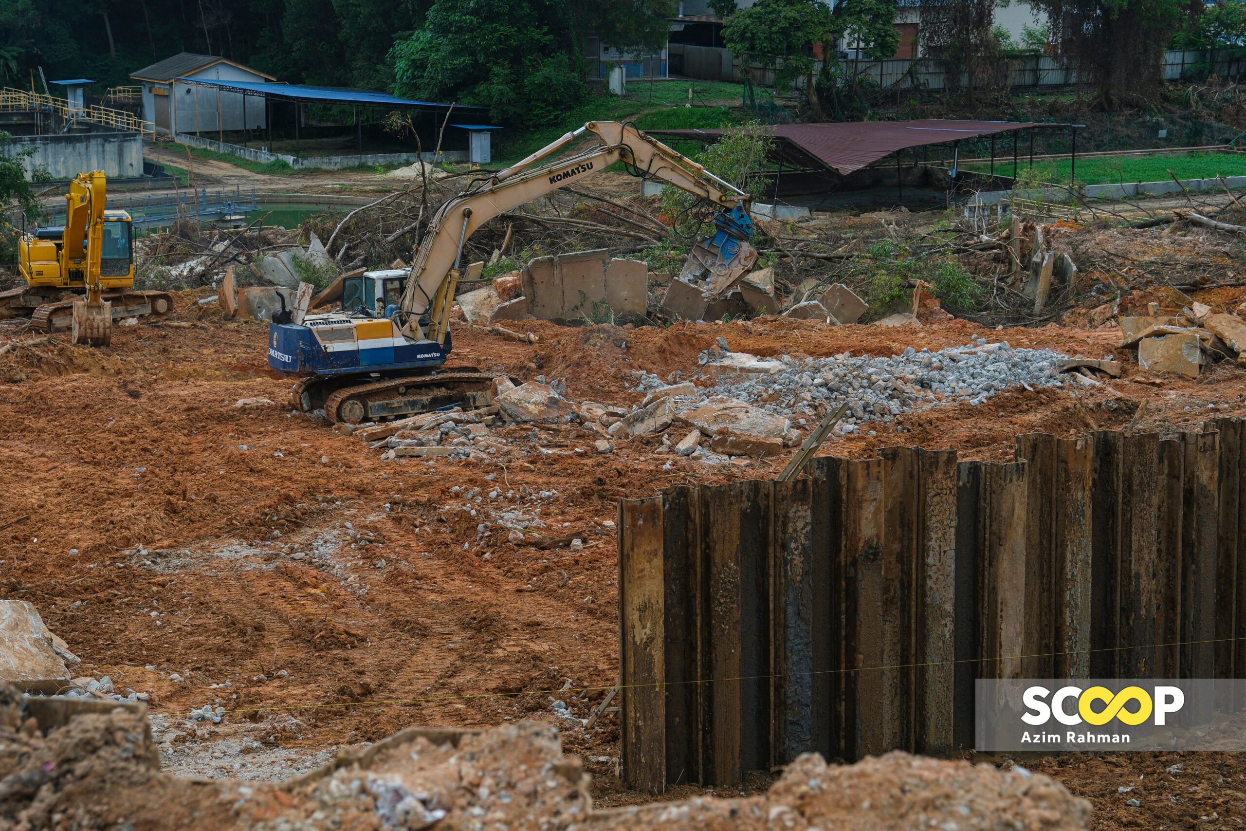 Taman Wawasan monsoon drain 9.3% complete as of today | Scoop