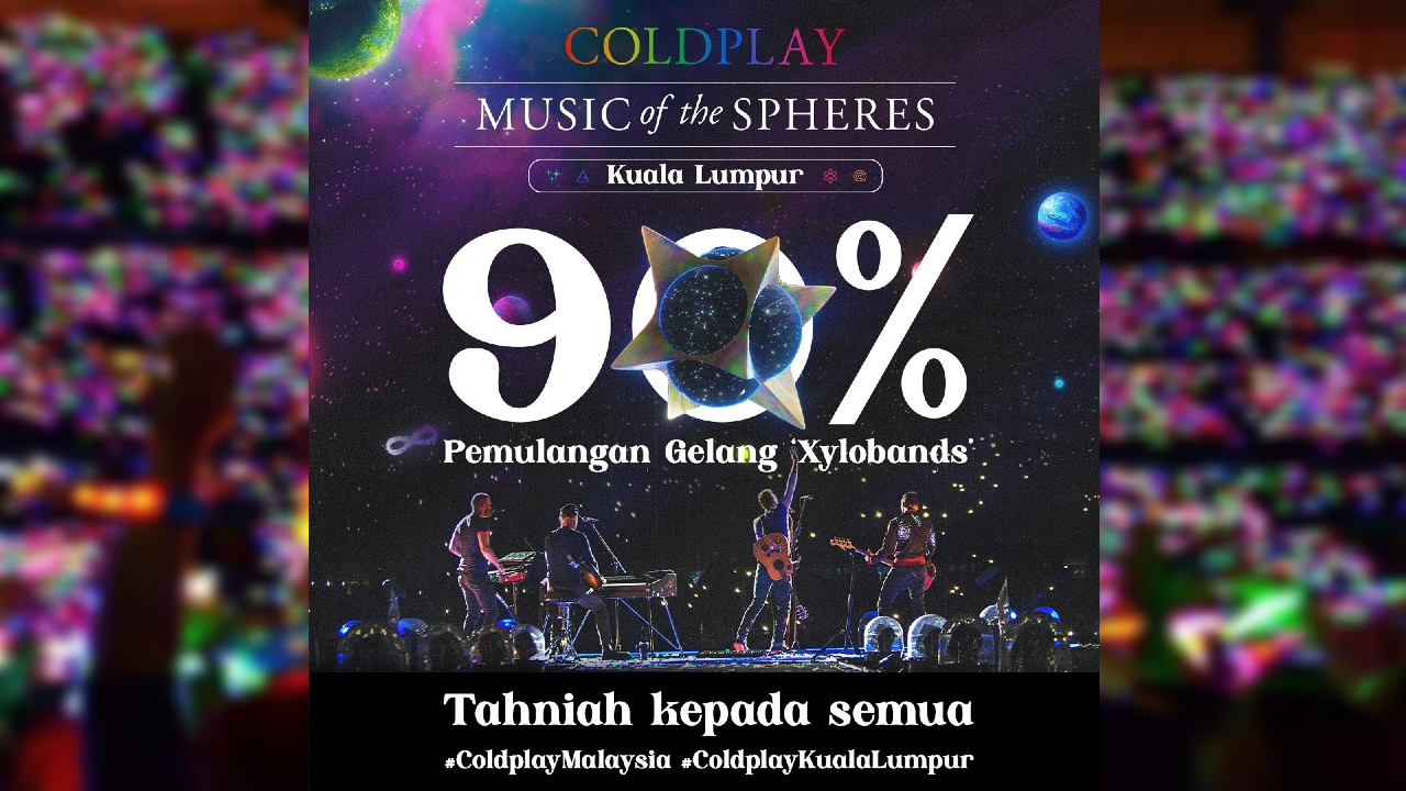 Malaysia scores 90% on Coldplay’s Xyloband leaderboard | Scoop