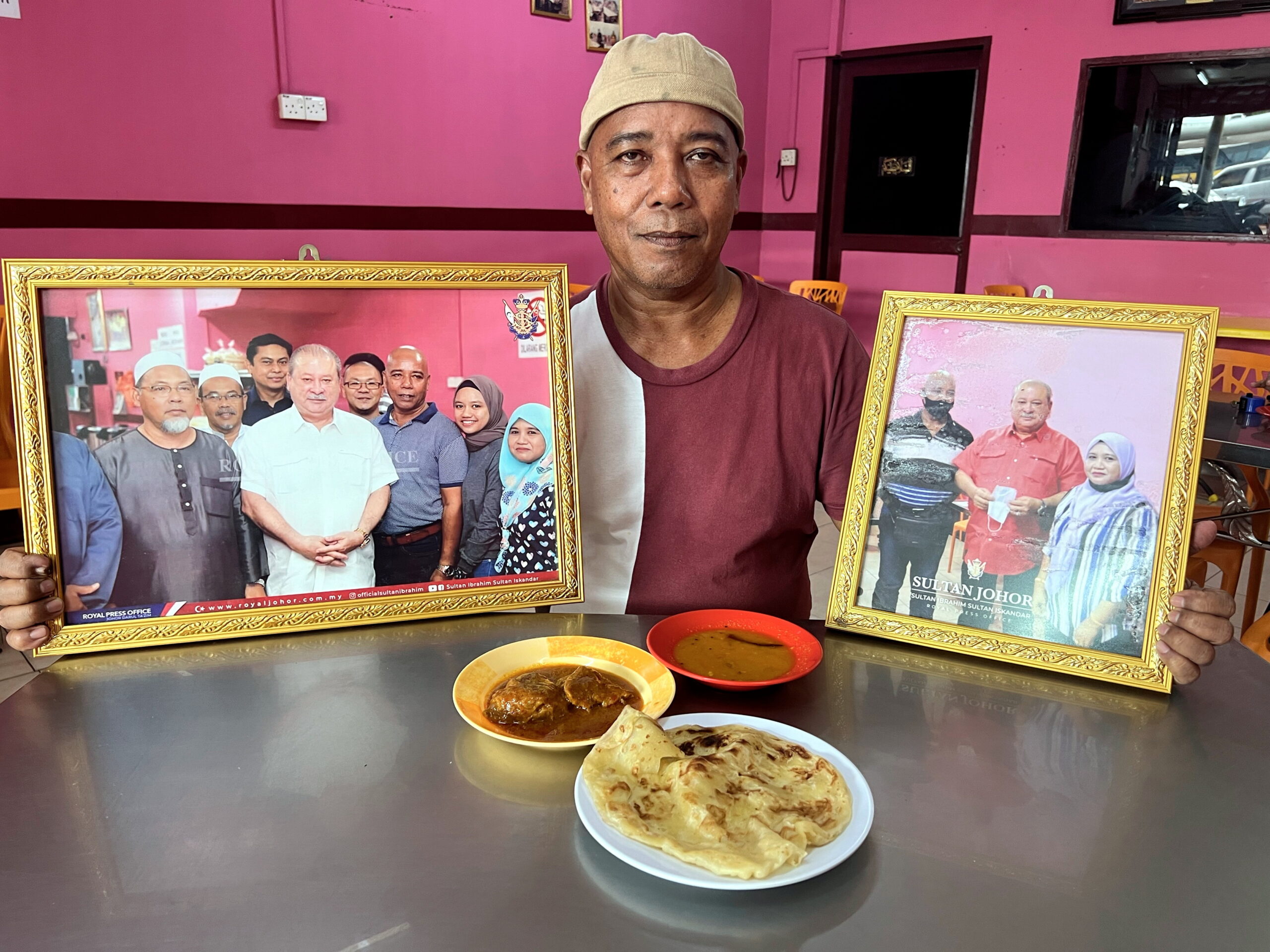 Roti canai with mutton curry, a 'must' whenever Sultan Ibrahim visits ...