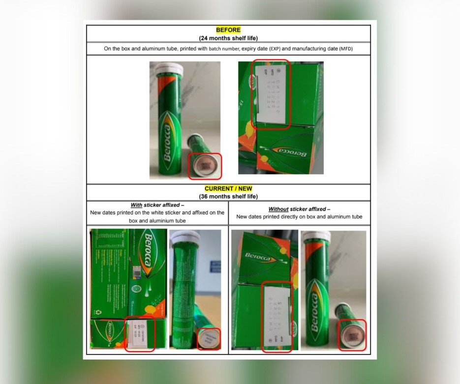 Berocca tablets’ expiration stickers unrelated to product safety ...