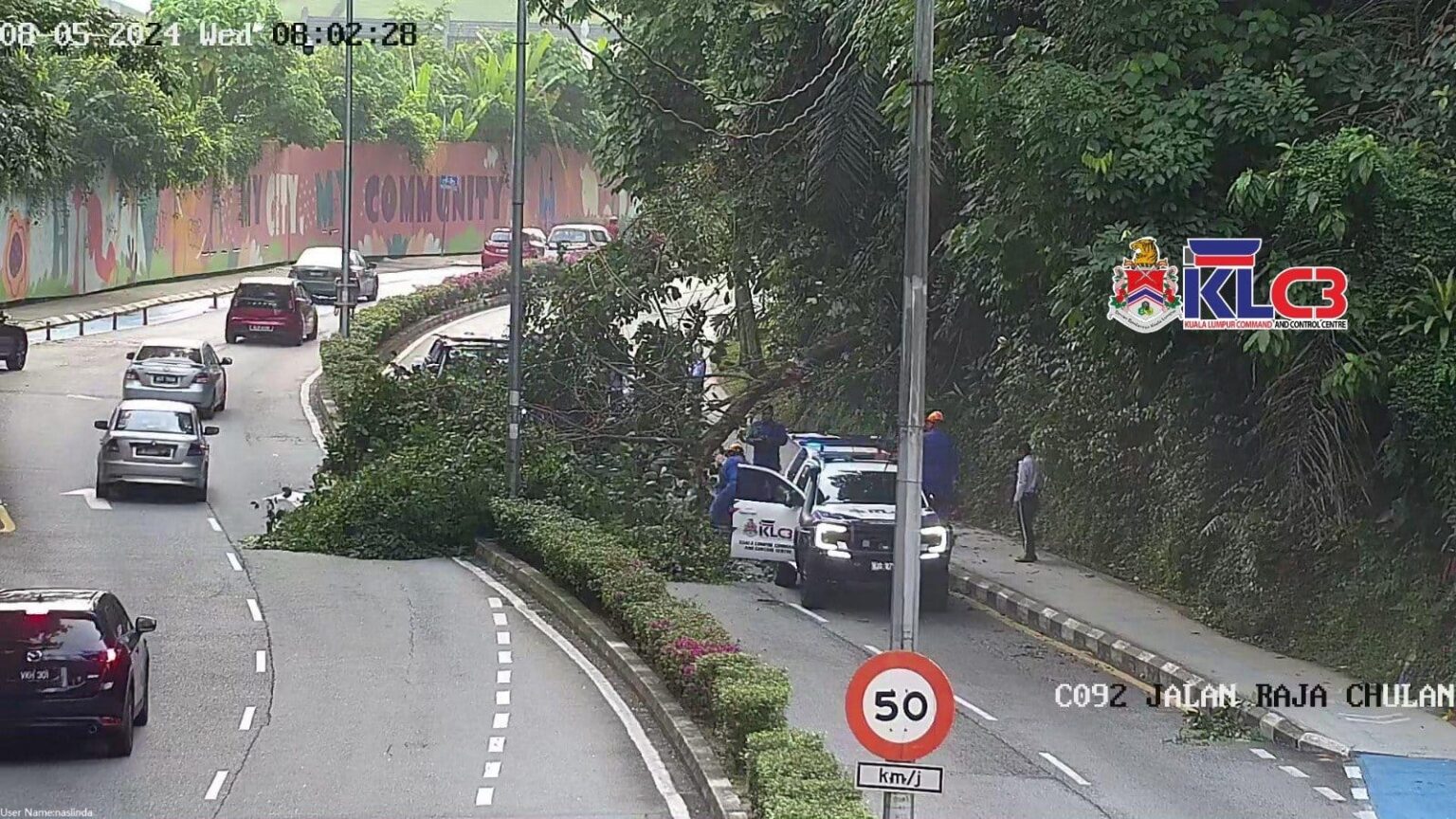 Lagi kejadian pokok tumbang, kali ini di Jalan Raja Chulan | Scoop