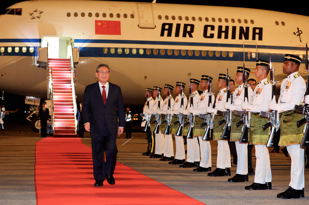 China’s Premier Li Qiang lands in Malaysia for three-day official visit ...