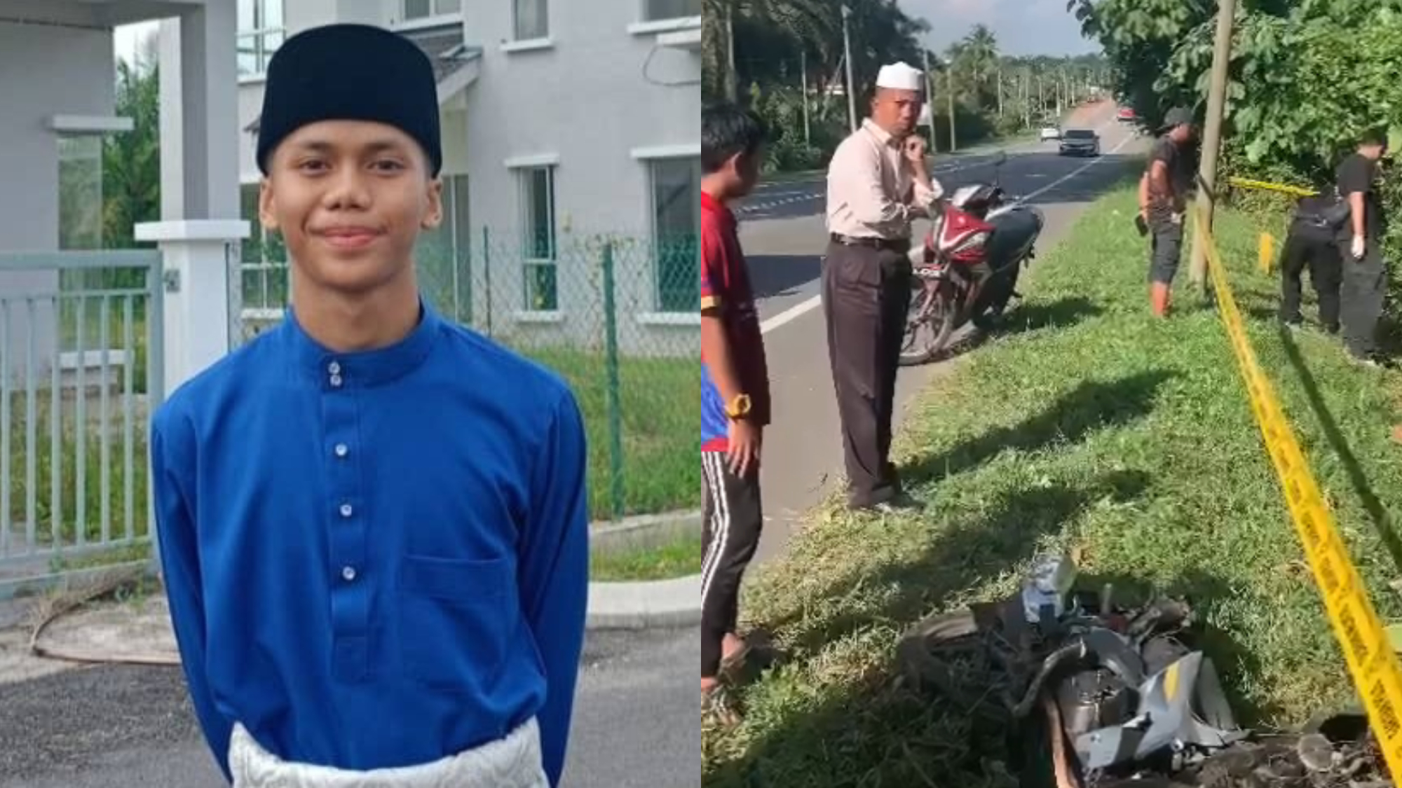 [KEMAS KINI] Berdasarkan gambar motosikal diberikan polis, saya yakin rangka itu milik Hafiz ...