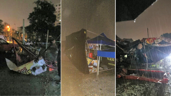 Lebih 20 peniaga pasar malam di Bangi terjejas, khemah diterbangkan ...
