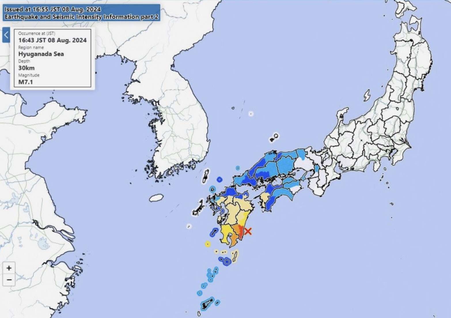 7.1 magnitude earthquake hits Southwestern Japan, tsunami advisories issued | Scoop