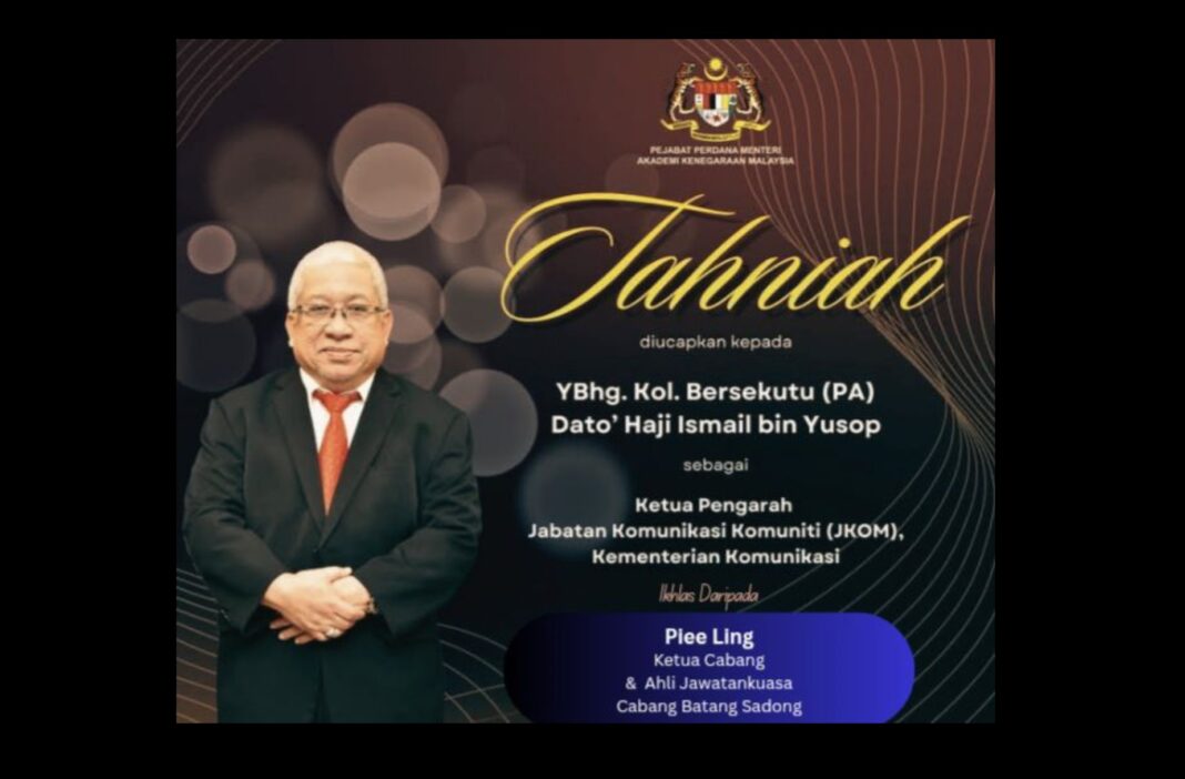 New leadership for JKOM as PKR's Ismail Yusop takes charge | Scoop