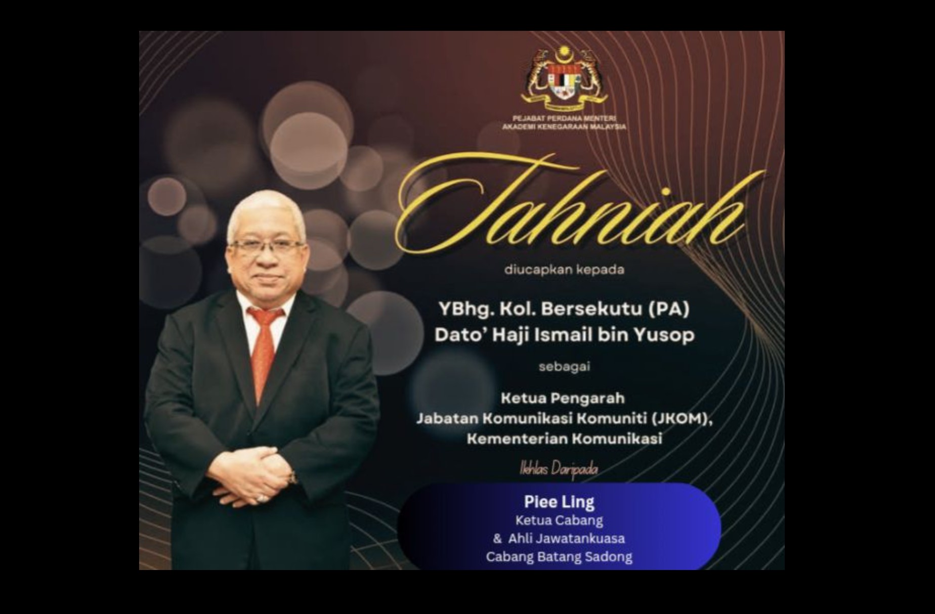 New leadership for JKOM as PKR's Ismail Yusop takes charge | Scoop