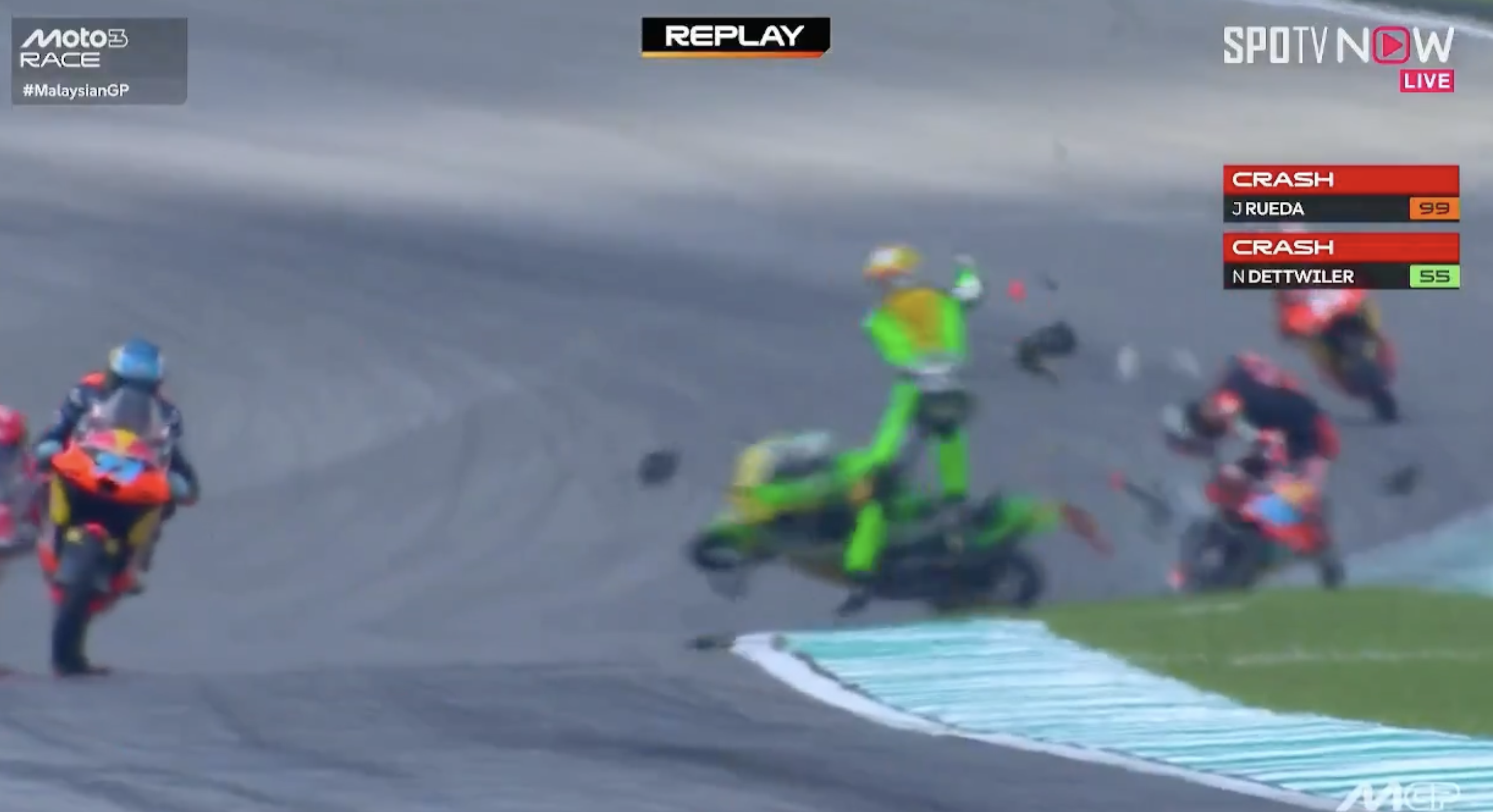 Moto3 Grand Prix delayed after crash involving world champion Rueda | Scoop
