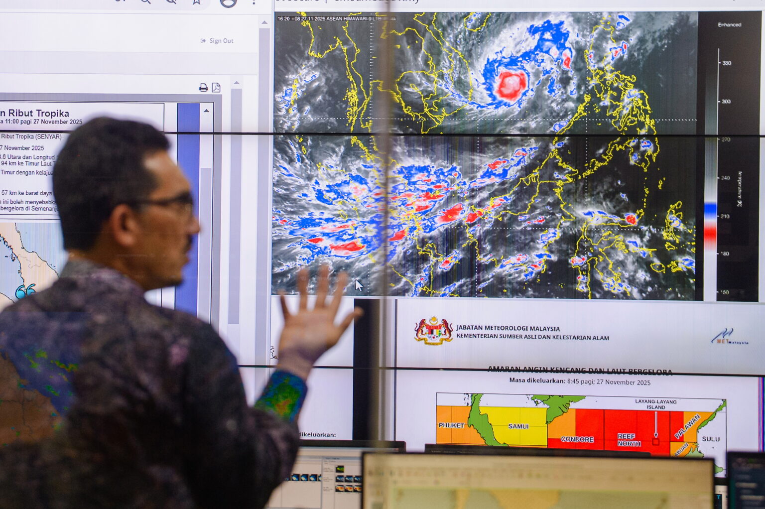 Ribut Tropika Senyar: Hujan lebat, angin kencang dijangka bermula ...