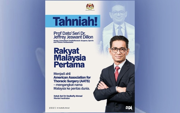 Prof Dr Jeswant Dillon makes history: First Malaysian in AATS - Newswav